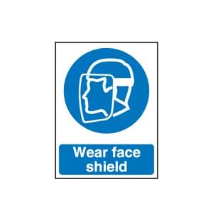 Wear Face Shield Sign Acrylic Board : Amazon.in: Office Products