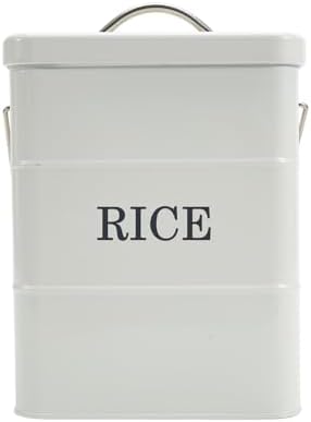 Gzsekken rice container 5kg Large Square rice storage with Lid and ...