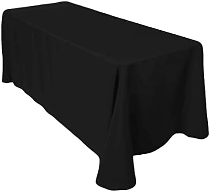 Amazon.com: Leading Linens 5-pcs 90" x 156" Inch Rectangular Polyester ...