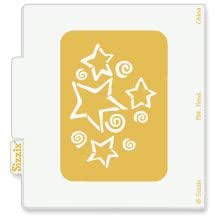 Amazon.com: Sizzix Simple Impressions Embossing Folder - Stars & Swirls