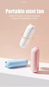 Amazon.com: Handheld Mini Fan with Power Bank, Flashlight | For Women ...
