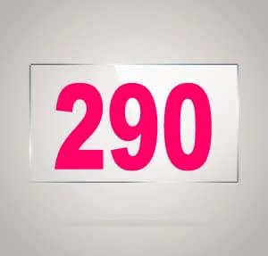 Numberplate 290 Room, Door No,Rack Numbers Warehouse,Acrylic White ...