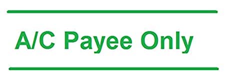 POWSUN ; Pre-Inked Rubber Stamp Message - Account Payee Only (Green ...