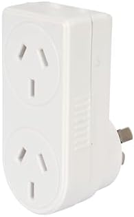 MaxEm Power 2 Socket Vert Hand Side Double Adaptor : Amazon.com.au ...