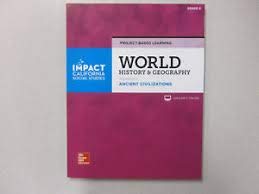 Impact California Social Studies WORLD History & Geography Grade 6 ...