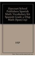 Math Grade 4, Vocabulary Kit Spanish: Harcourt School Publishers ...