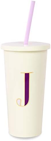 Amazon.com | kate spade new york Insulated Initial Tumbler with ...