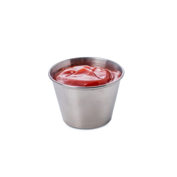 Stainless Steel Serving Cup 12oz / 340ml - Set of 24 - Polished Finish ...