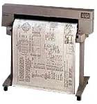 HP DesignJet 430 24 Zoll Großformat N&B Tintenstrahldrucker Rolle A1 ...