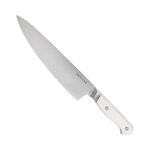 SKWARE Ultimate 9 Inch Chef Knife - HC German Steel - Broad Bolster ...