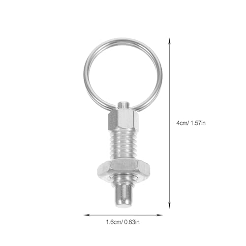 SEWACC 10Pcs Steel Spring Loaded Latch Pins with Pull Rings, Knob ...