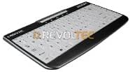 Revoltec Lightboard Compact Alu Edition - Keyboard - USB - black ...