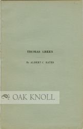 THOMAS GREEN: Albert C. Bates: Amazon.com: Books