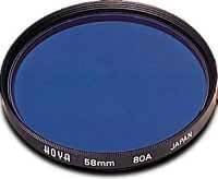 Amazon.com : Hoya 40.5mm 80A Blue Lens Filter : Camera Lens Color ...