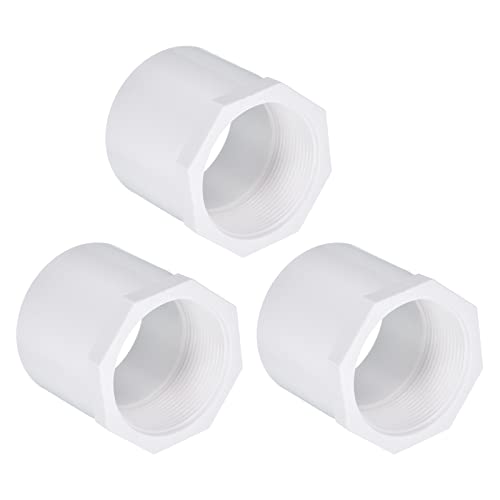 PATIKIL G2 Female Thread 63mm Socket Pipe Fitting, UPVC Straight Tube ...
