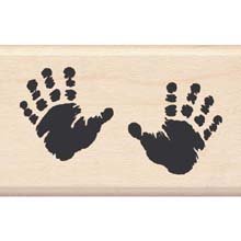 HANDPRINTS Wood Mounted Rubber Stamp InkaDinkaDo : Amazon.in: Home ...