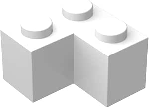 Classic Brick Block Bulk, White Brick 2x2 Corner, Building Brick Flat ...