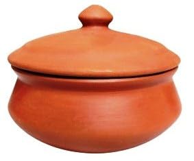 Buy Antara Organic Store Terracotta Clay Pot with lid | Mitti Dahi ...