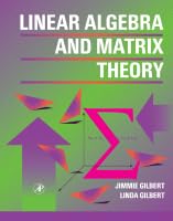 Buy Linear Algebra and Matrix Theory Book Book Online at Low Prices in India | Linear Algebra ...
