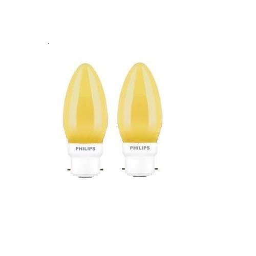 Philips LED Deco Yellow 0.5W Glass Candle (Pack of 2) : Amazon.in