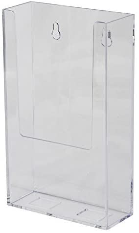 Buy Clear-Ad - Acrylic Wall Trifold Brochure Holder 4x9 (Pack of 6 ...