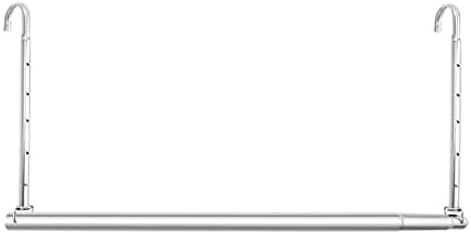 HDbonemu Closet Hanging Rod, Adjustable Width and Height Space-Saving ...