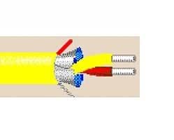 1018A 16 AWG 1 Pair Type KX Overall Shielded Thermocouple Extension ...
