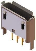 Micro USB Connector - B Female - 5 Pin Through Hole - Vertical Mounting ...
