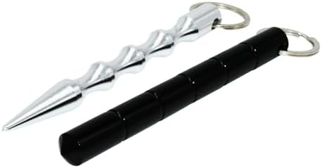 ocona Kubotan 2pcs Self Defense Keychain Emergency Hammer (Silver ...