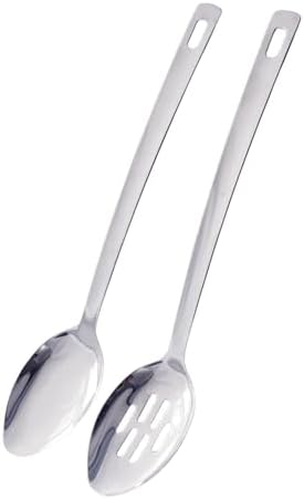 Amazon.com: IOCBYHZ Cooking Spoon Set, 2Pcs 14.7" Stainless Steel Large ...