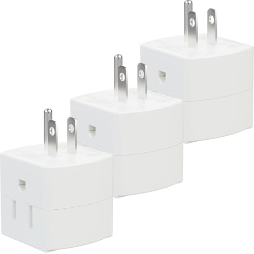 Amazon.com: PLUGTUL 3 Outlet Wall Adapter, 90 Degree 3 Way Plug Adapter ...