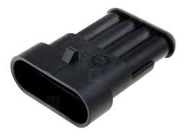 TE CONNECTIVITY / AMP 282106-1 CONNECTOR HOUSING, PLUG, 4POS, 6MM (10 ...