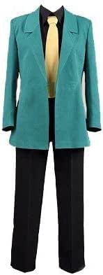 Amazon.co.jp: mchcos Cosplay Costume, Lupin III, Lupin Suit, Green Ver ...