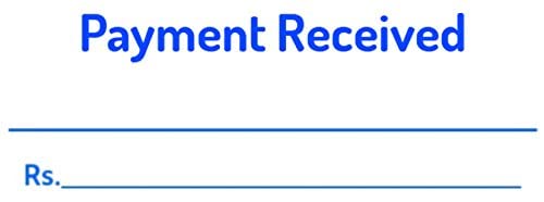 Dey 's Stationery Store Payment Received Pre-Inked Rubber Stamp Office ...