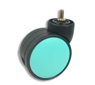 Cool Casters - Black Caster with Aqua Finish - Item #400-75-BL-AQ-TS-NB ...