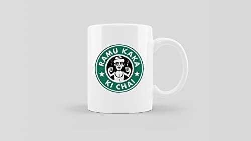 Buy HUMWE Ceramic Ramu Kaka Ki Chai Graphic Printed Full and Tea- Gift ...