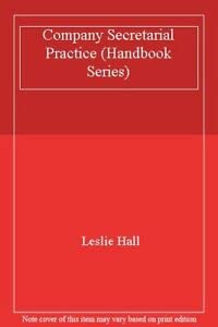 Company Secretarial Practice (Handbook Series) : Hall, Leslie: Amazon ...