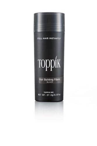Buy Natural Toppi Hair Building Fibers (Black) 27.5Gm - Hair Fibers For ...