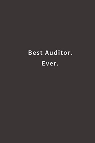 Best Auditor. Ever.: Lined notebook: Art, Blue Ridge: 9781976276705 ...