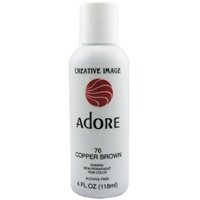 Amazon.com : Adore, SemiPermanent Haircolor 118ml, 076 Copper Brown, 4 ...