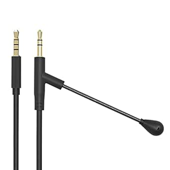 Ldbuejiaja 3.5mm Boom Microphone Cable for V-Moda to Gaming Headphone ...