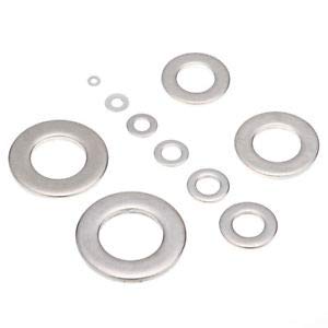 Assorted Stainless Crush Flat Washers Seal Flat Ring Pads Set 0f 100 M4 ...