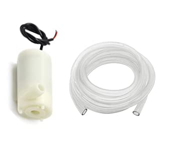 Tzzot Mini Water Pump DC 3V 5V Micro Motor Pump + 1M Clear Vinyl Tubing ...