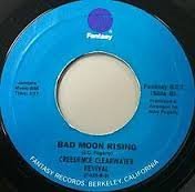 Creedence Clearwater Revival "Bad Moon Rising" and "Lodi" 45 Record ...