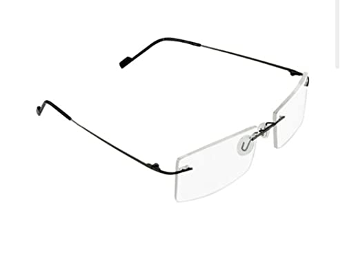 Buy Krishna Optical Rimless Black Cut Power glasses For Men And Women ...