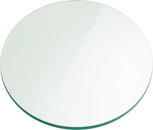 Amazon.com: 13" Inch Round Glass table top - 1/4" Thick - Flat Polish ...