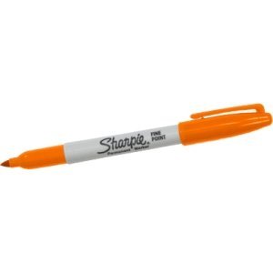 SHARPIE, Orange SharpieÂ Fine Point Permanent Markers, 12 PER CASE ...