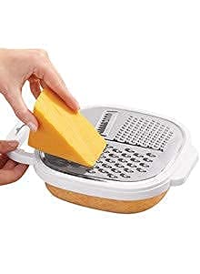 Farley Cheese Grater with Container - Cheese Grater with Handle ...