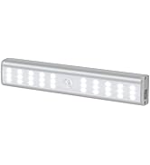 Homelife LED Motion Sensor Bars Lights, 20LEDS Wireless Under Cabinet ...