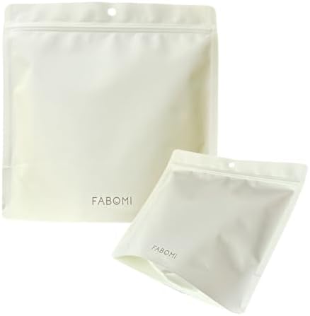 Amazon.co.jp: FABOMI 強力防臭袋 チャック付き 穴付き サニタリーボックス 使い捨て消臭袋 ゴミ袋 Lサイズ アイボリー 30枚入り : ドラッグストア
